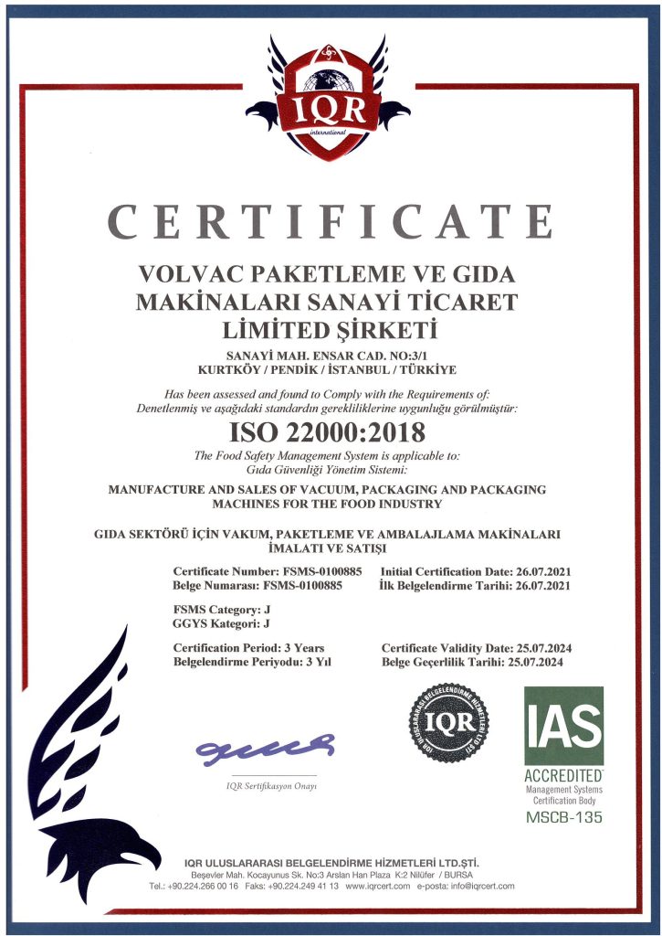 Certificates - VOLVAC